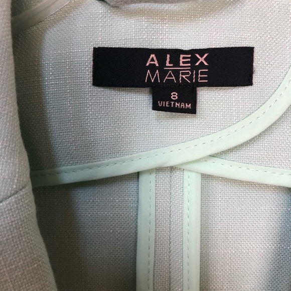 Alex Marie | Jackets & Coats | Alex Marie Umi Green Open Front Jacket ...